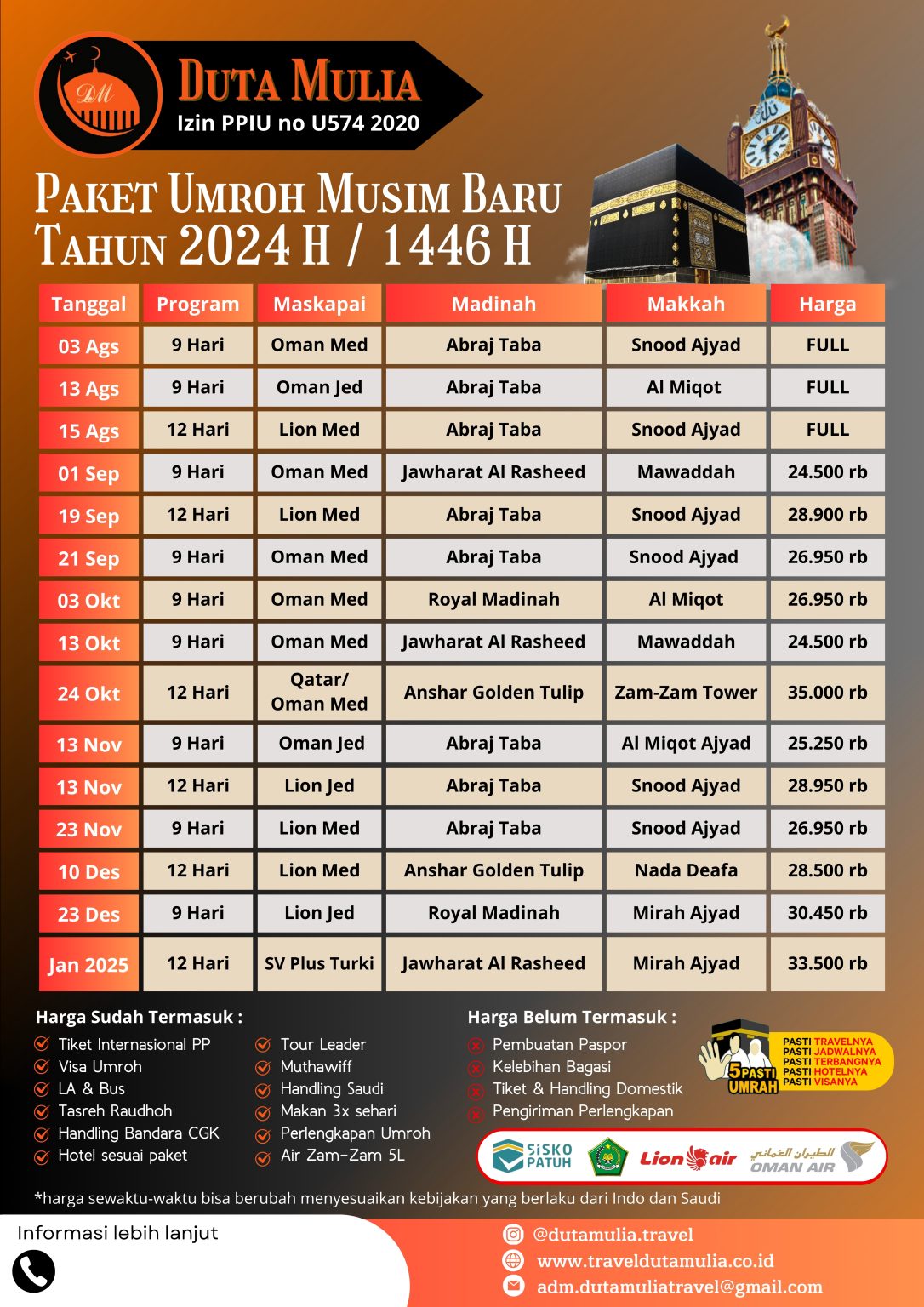 UMROH - Duta Mulia Travel - Spesialis Umrah & Haji Plus